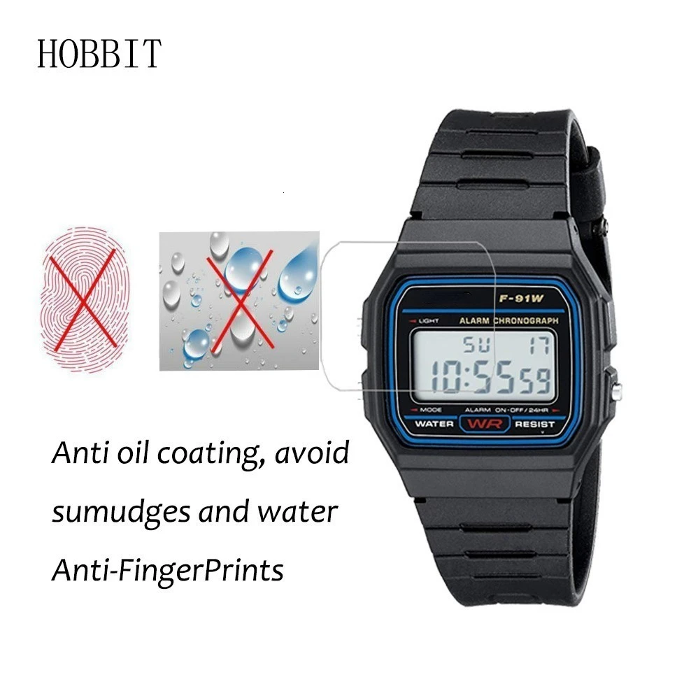 3pcs Nano Explosion-proof Screen Protector For Casio Men's Classic F91w ...