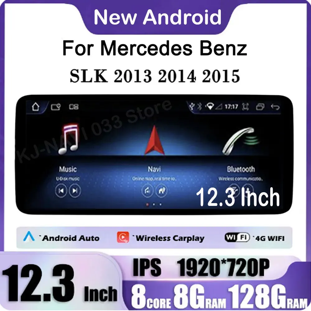 For-Mercedes-Benz-SLK-2013-2014-2015-Android-14-System-IPS-4G-Car ...