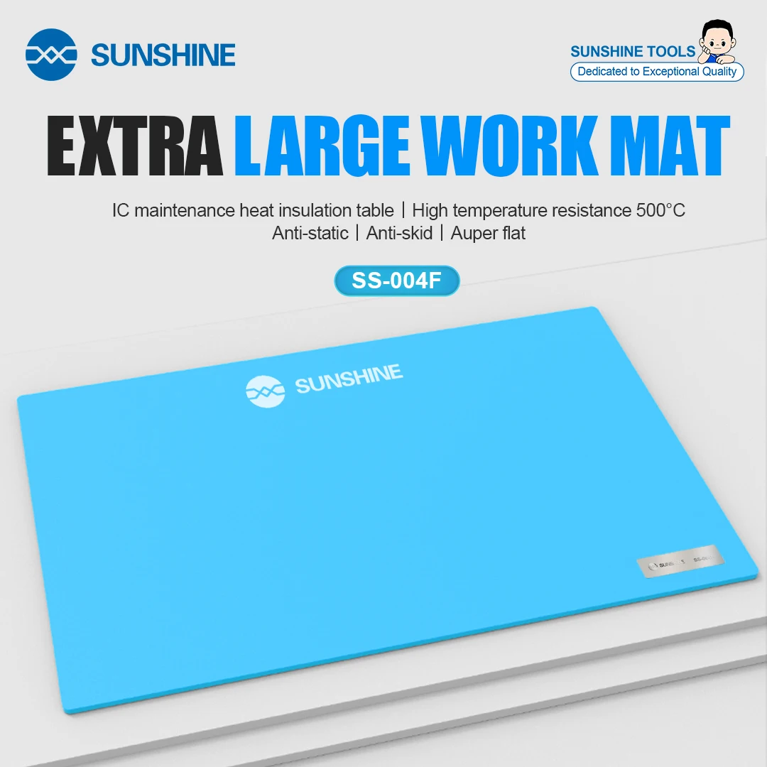 SUNSHINE SS-004F Extra Lage Work Mat Heat Insulation Silicone Pad High ...