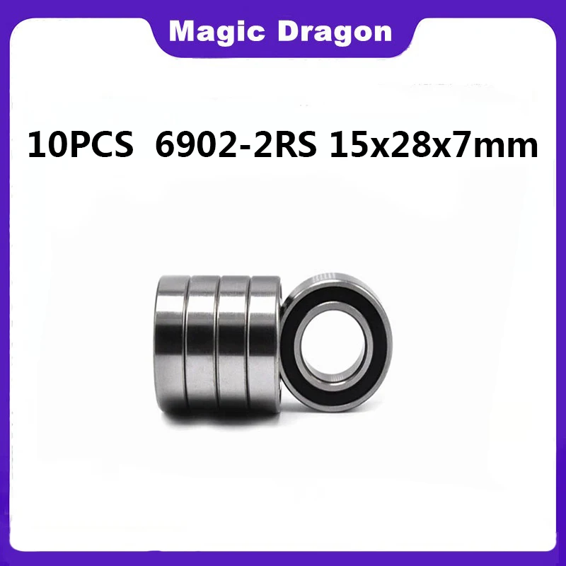 10PCS-6902RS-Bearing-15x28x7-mm-ABEC-3-Hobby-Electric-RC-Car-Truck-6902 ...
