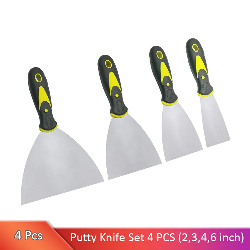 Putty-Knife-Set-4-PCS-2-3-4-6-inch-Spackle-Putty-Knives-Metal-Scrapers ...