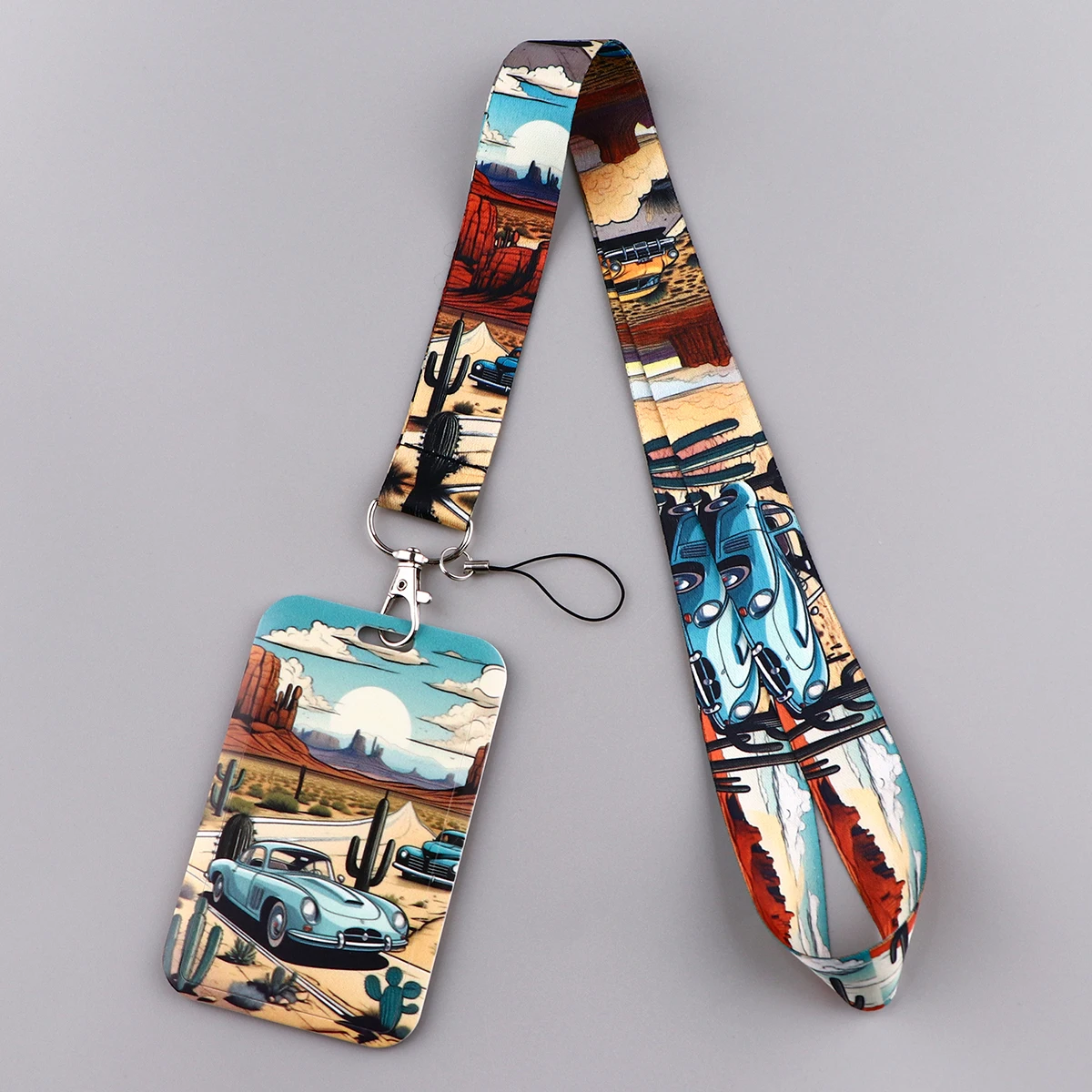Landscape Lanyard Card Holder Neck Strap for key ID Card Cellphone ...