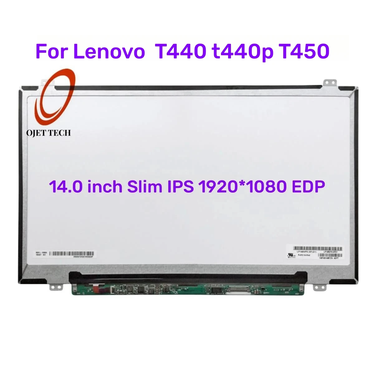 14 Inch IPS 1920*1080 HD Laptop LCD Screen for Lenovo T440 t440p T450 ...
