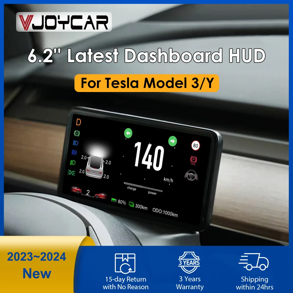 2023 Newest Model 3 Y 6.2'' Large Screen Instrument Dashboard HUD ...