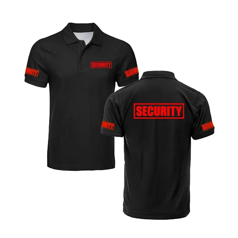 Security Classic Man Polo Shirt Breathable Quick Drying Guard Bodyguard ...