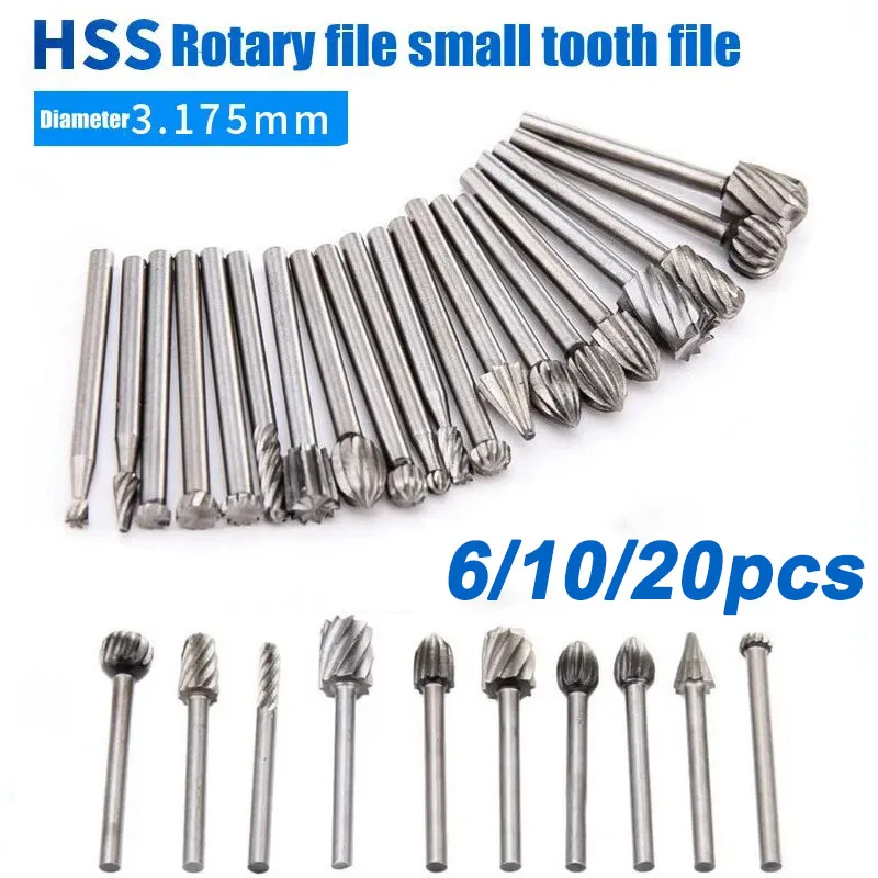6-20Pcs-HSS-Routing-Router-Drill-Bit-Set-for-Dremel-Milling-Cutter ...