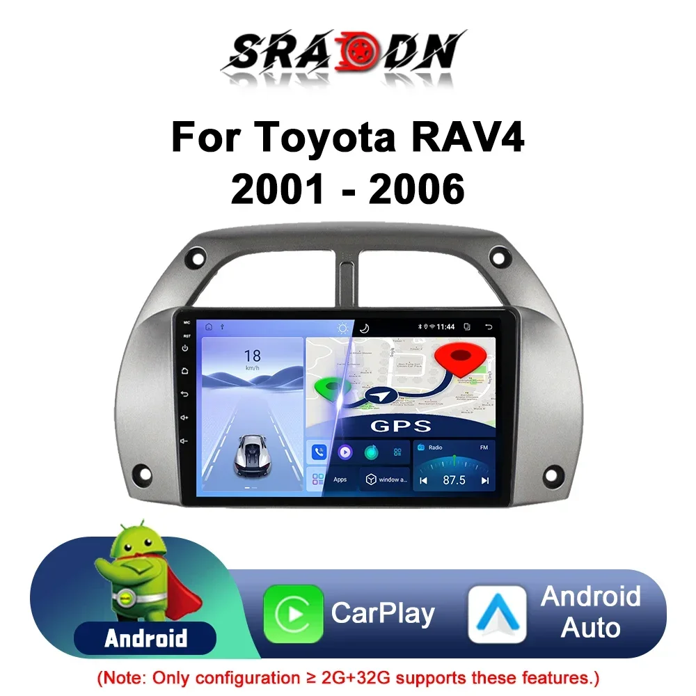For Toyota RAV4 Rav 4 2001 2002 2003 2004 2005 2006 Android Car Radio ...