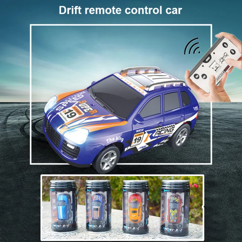 Jual 1:58 Mini Cans RC Car 2.4GHz Radio Remote Control Racing Drift ...