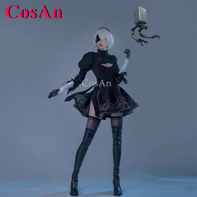 CosAn Game NieR: Automata YoRHa 2B Cosplay Costumes Sweet Elegant Black ...