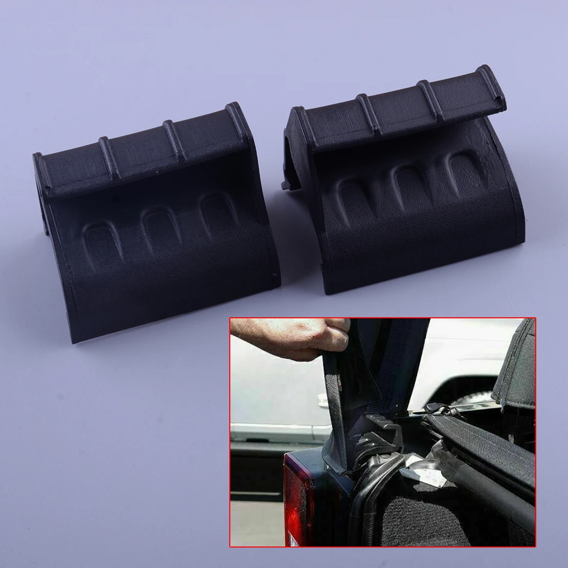 55395761AE 55395760AE 2Pcs Soft Top Rear Window Tailgate Bar Retainer ...