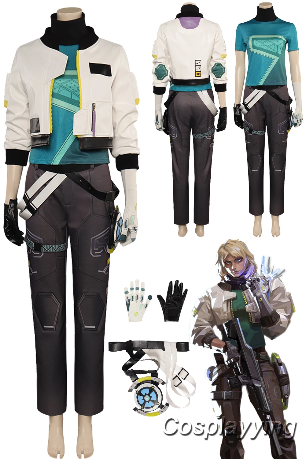 Deadlock-Cosplay-Fantasia-Game-Valorant-Costume-Disguise-Adult-Women ...