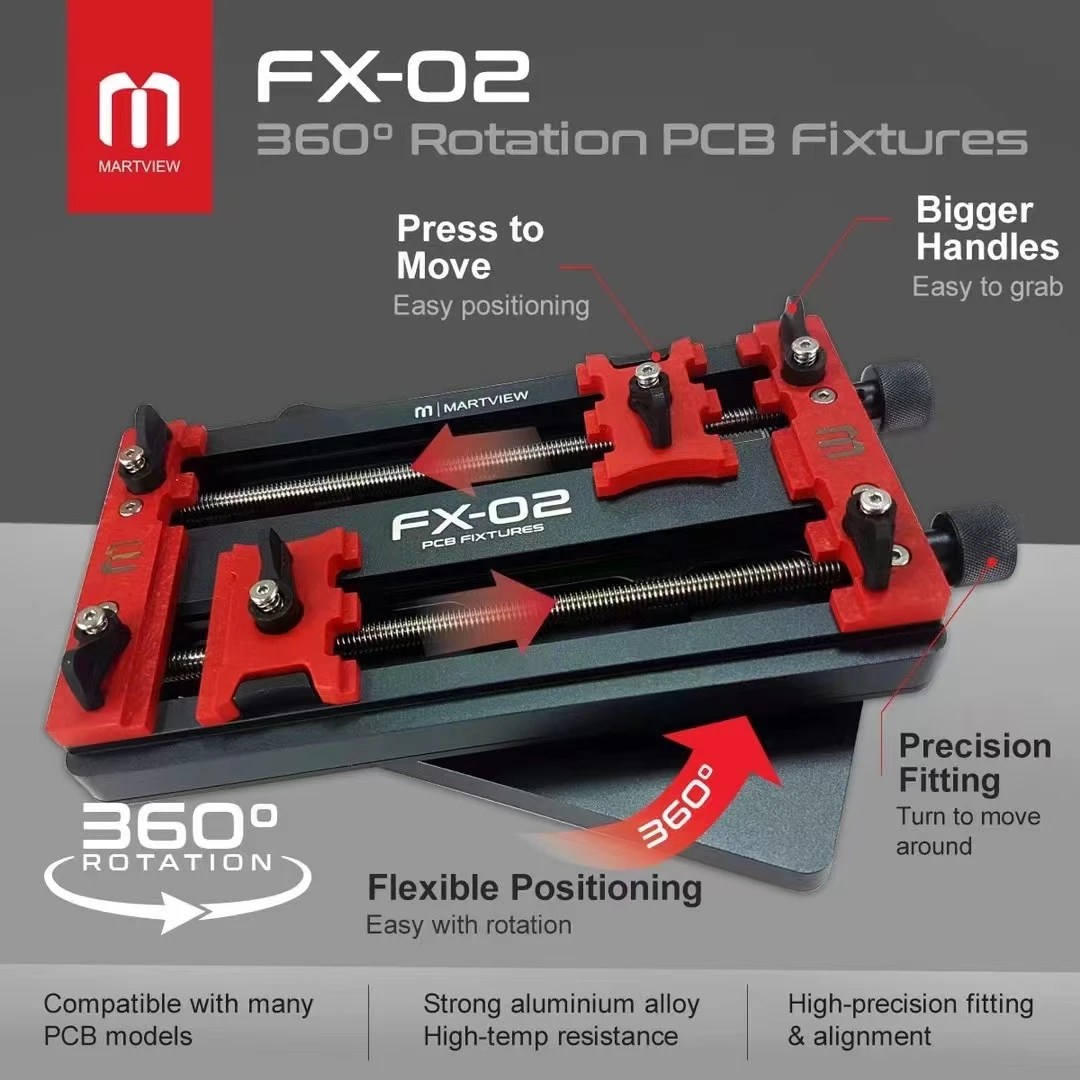 Martview Fx-02 Universal Pcb Fixture Double-bearings Fixture ...