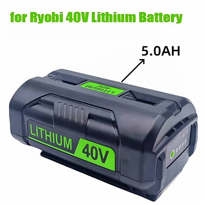 Powertoolbattery-40V-5-0Ah-Li-ion-rechargeable-battery-for-Ryobi-op4050-op40401-ry40200-op4050a ...