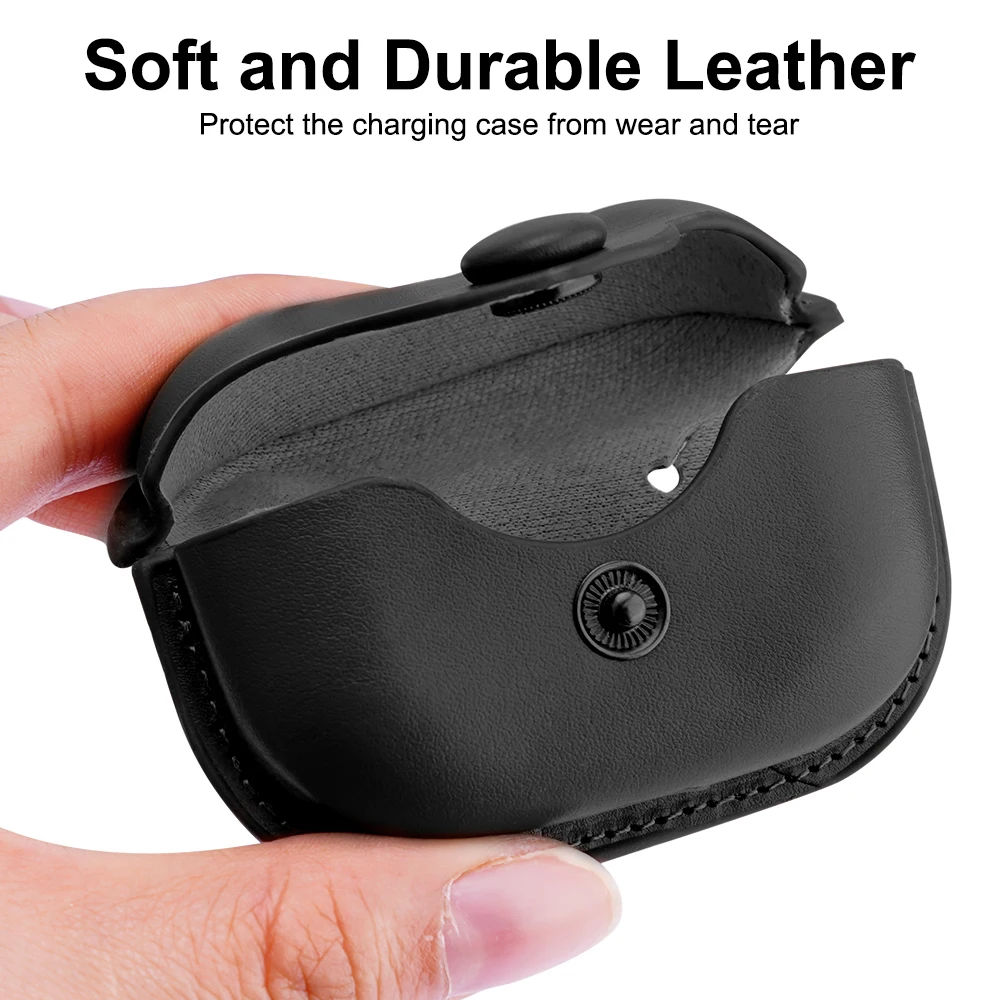 Luxury-Shockproof-PU-Leather-Wireless-Earphone-Cover-Case-Fit-for ...