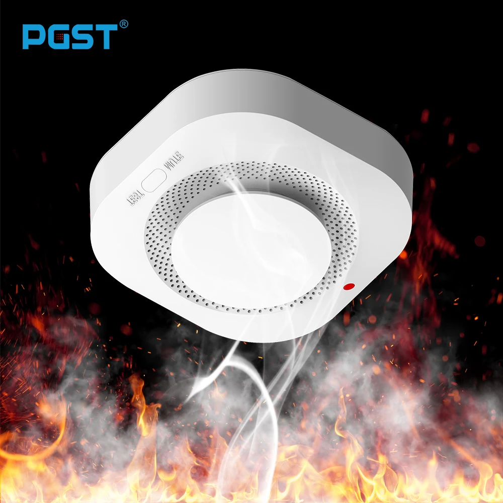 PGST Independent Smoke Detector Sensor Fire Alarm System for Home ...