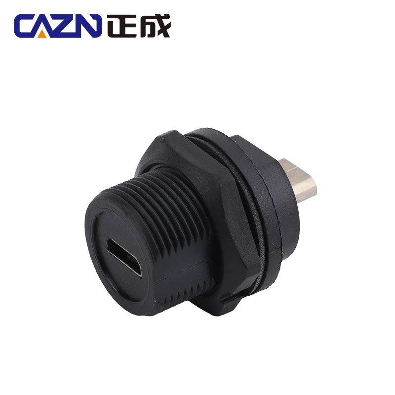CAZN-Micro-USB-Female-to-Female-Rear-Mount-Receptacle-Threaded ...