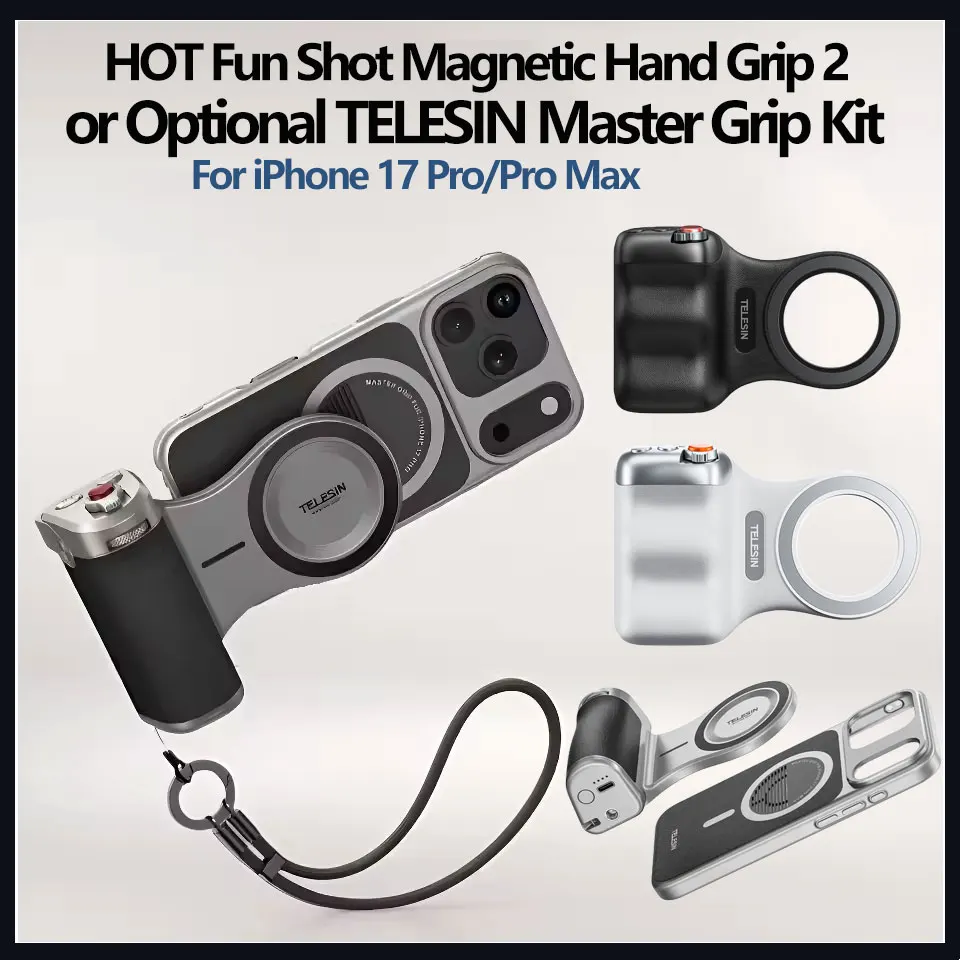 HOT Fun Shot Magnetic Hand Grip 2 TELESIN Phone Camera Phone Holder or ...
