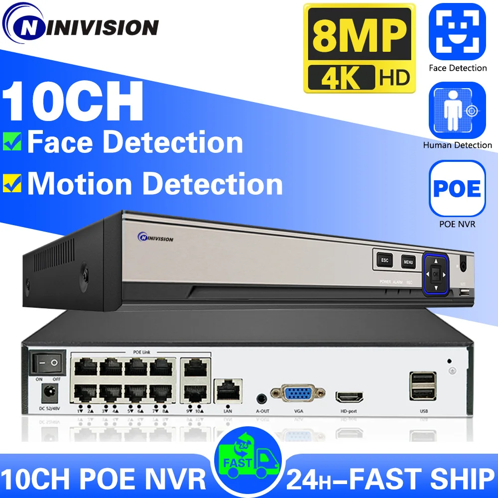 4K-10CH-8CH-POE-NVR-For-8MP-5MP-4MP-IP-Security-Camera-CCTV-System ...