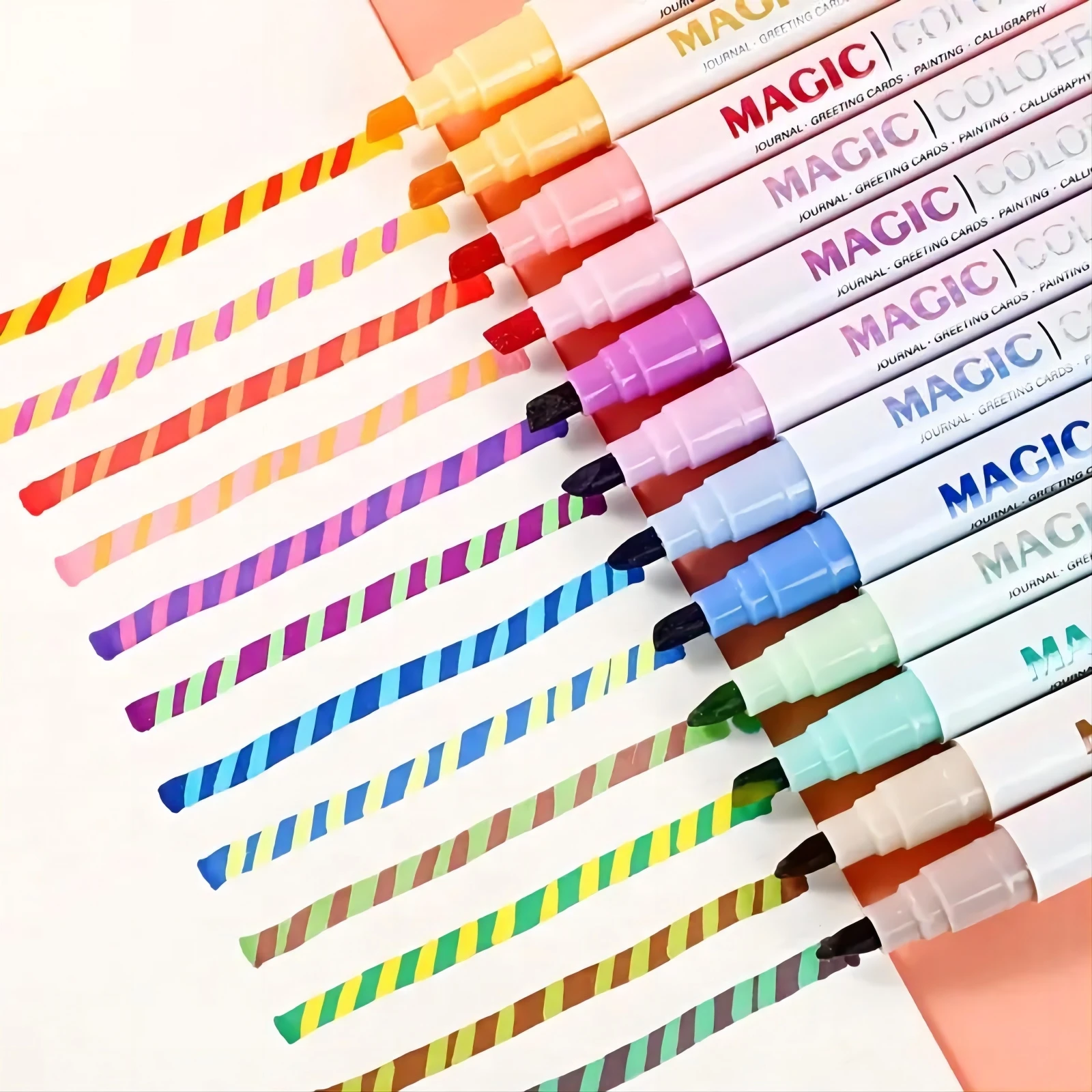 Double-ended-Magic-Color-Changing-Highlighter-Pen-Set-Student-Diary ...