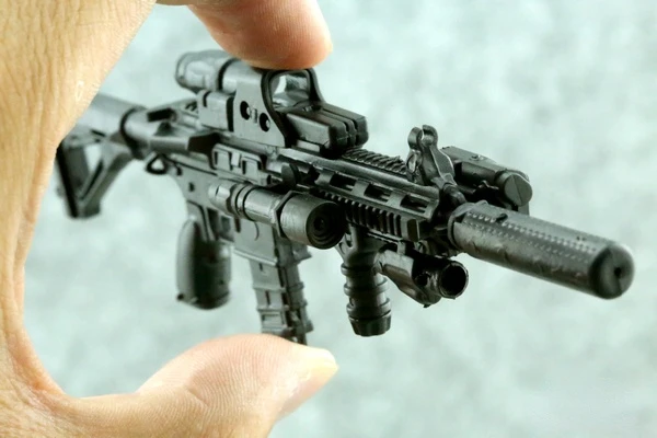 Mini Guns Action Figures | Model Kit Action Figure | Assembly Plastic ...