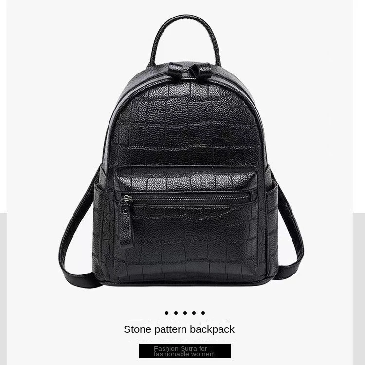 Mini Backpack Korean Version Of Crocodile Pattern Backpacks Women Pu ...