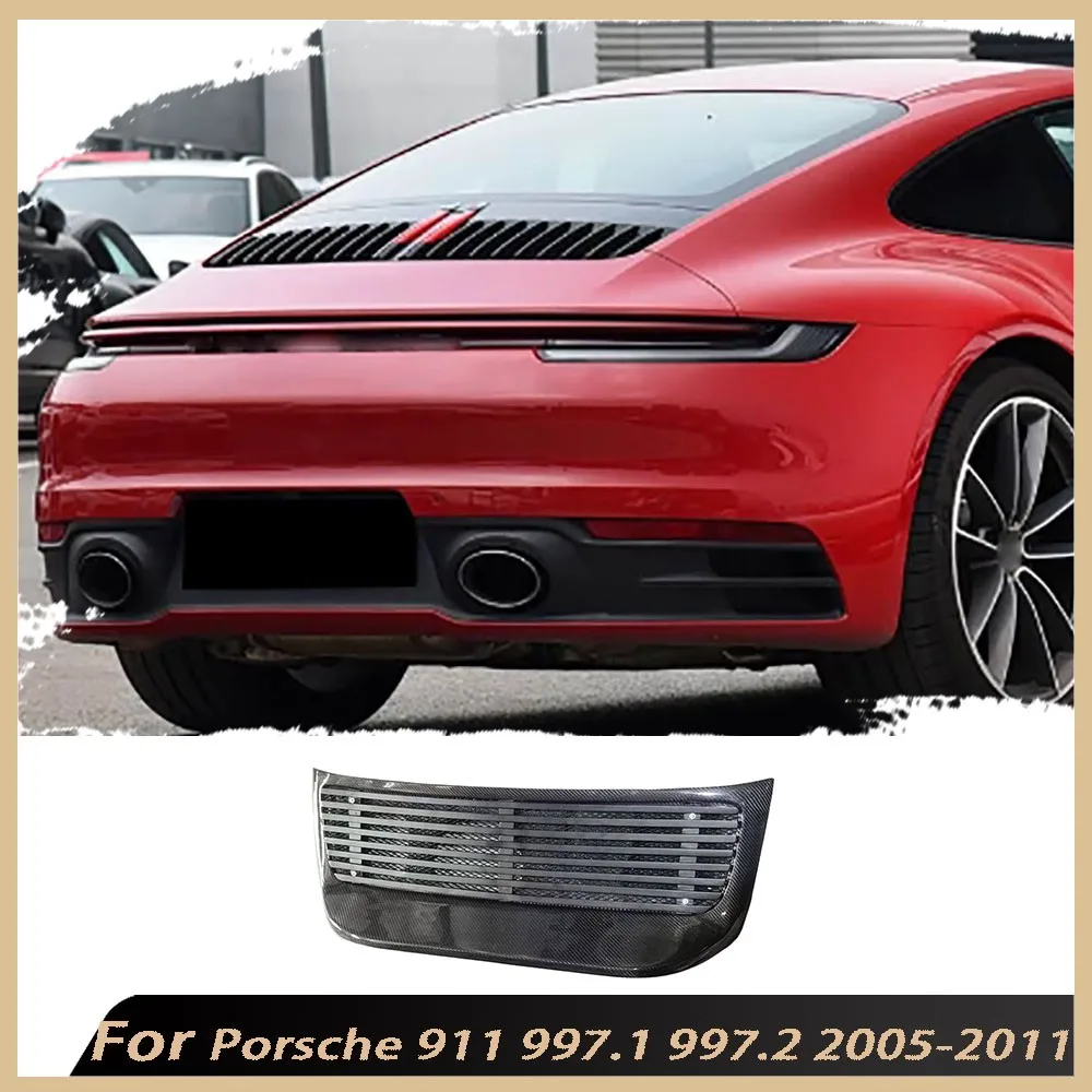 for Porsche 911 997.1 997.2 2005-2011 Carbon Fiber Duck Tail Wing Rear ...