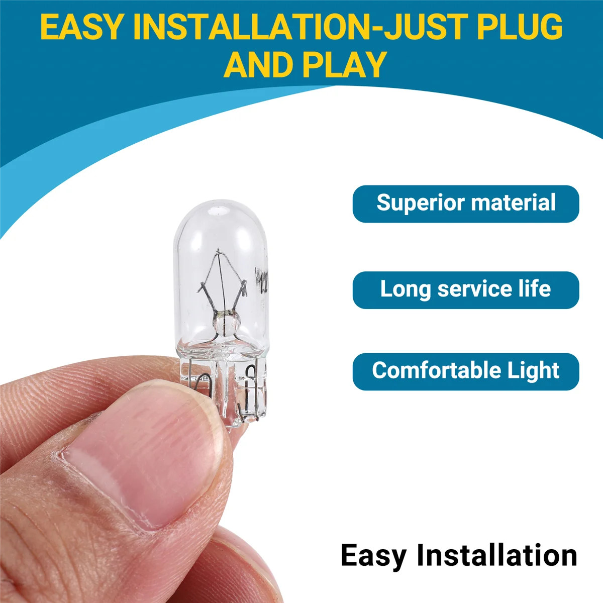 A45I Car T10 12V 5W 168 194 W5W Halogen Light Bulb Instrument Cluster ...