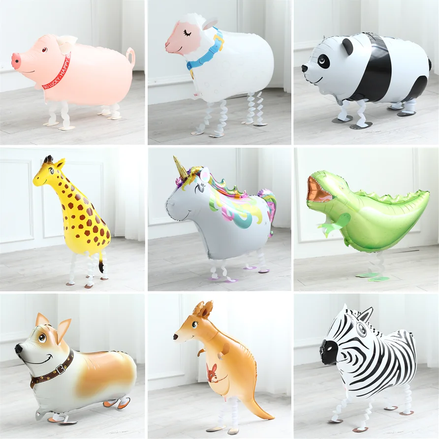Walking Helium Balloon Animals | Jungle Animal Helium Balloons - Animal ...
