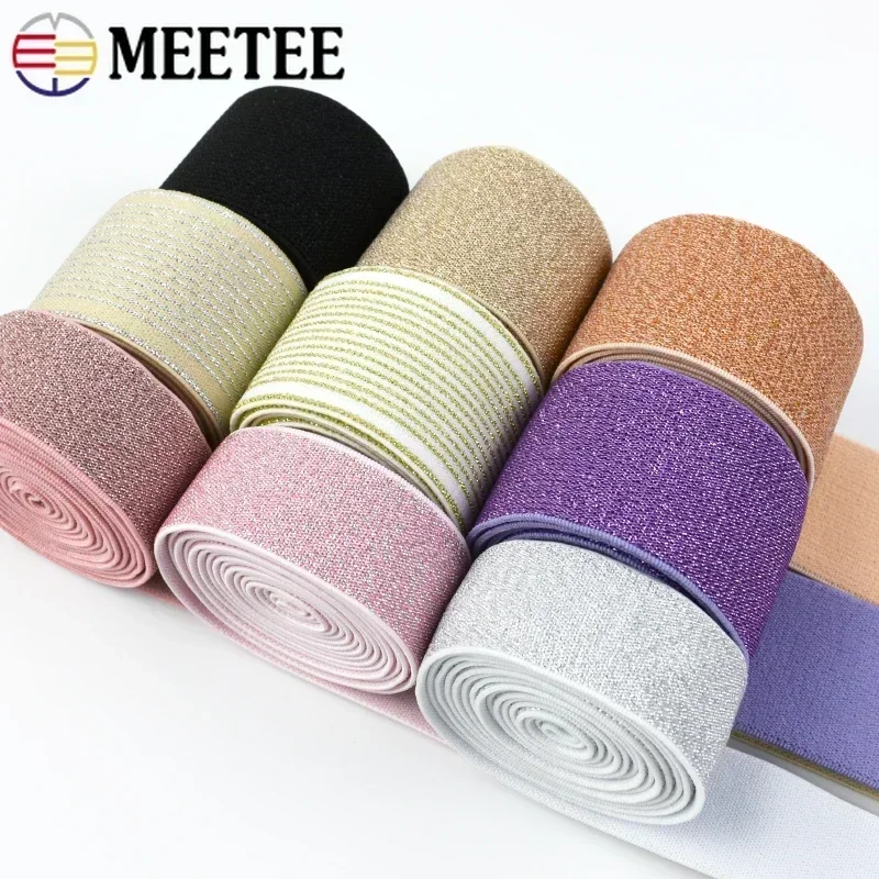 1/2/3Meter 25-50mm Colored Nylon Elastic Band for Sewing Waistband ...