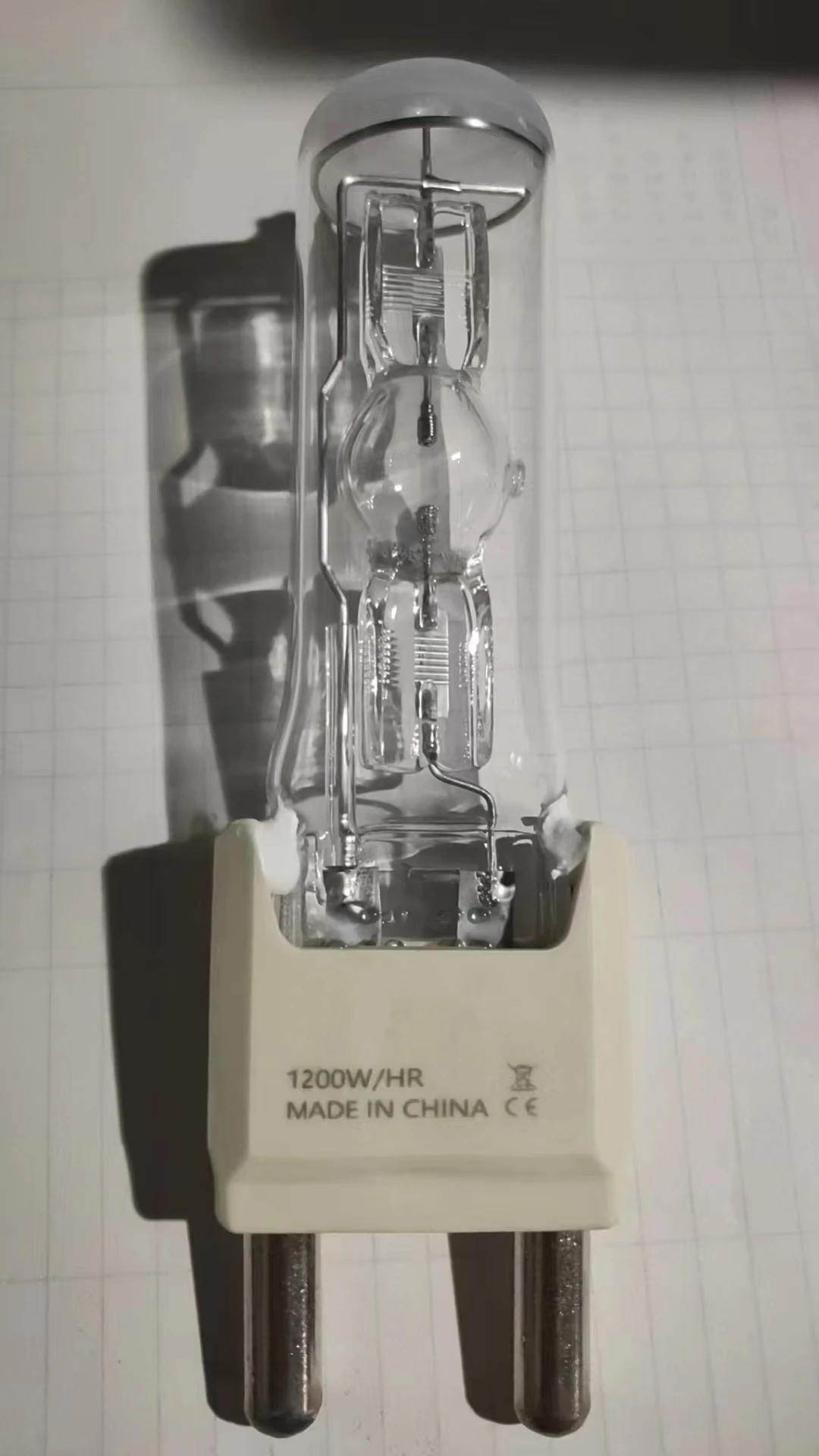 MSR1200/HR 1200W 5600K G38 Hot Resrtike Studio Metal Halide Lamp Bulb ...