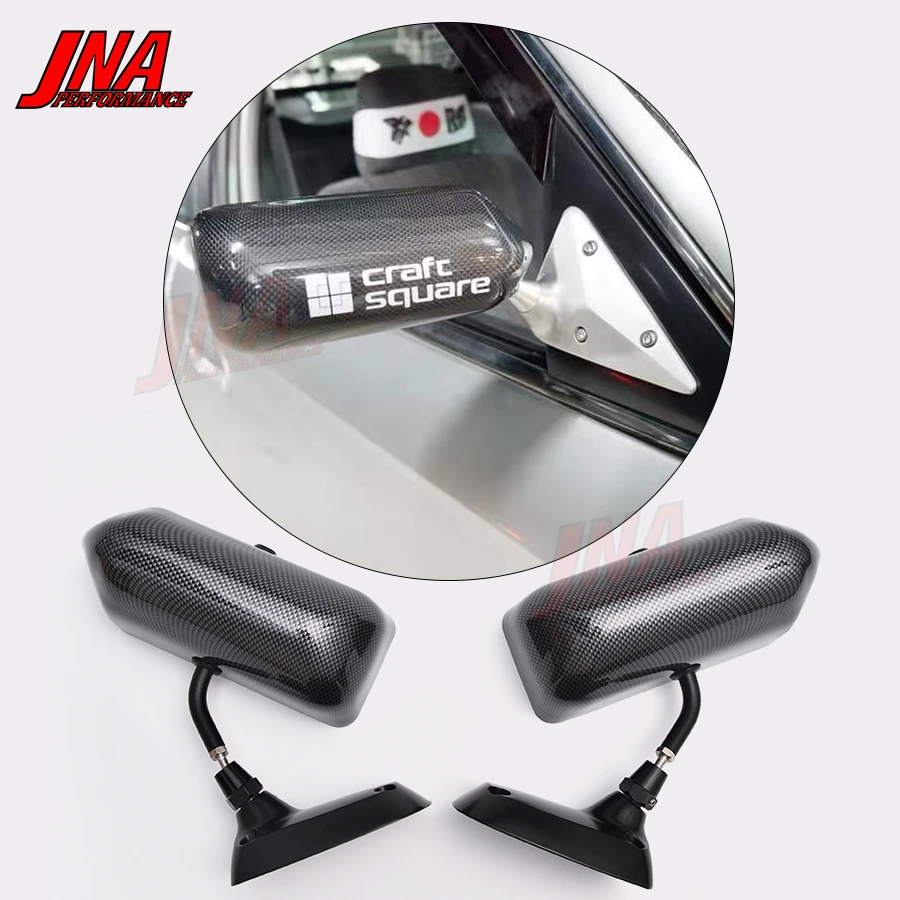 Water-Transfer-Craft-Square-Side-Door-Mirror-Universal-Carbon-Film ...