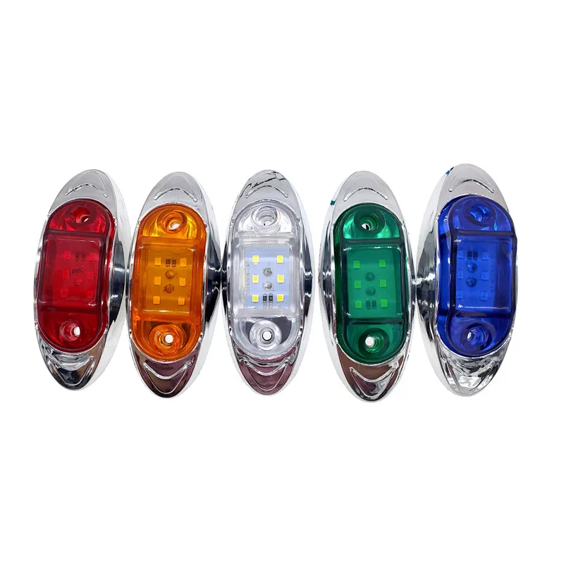 2pcs-Waterproof-6LED-Side-Mark-Lamp-Clearance-indicator-Light-Car-Truck ...