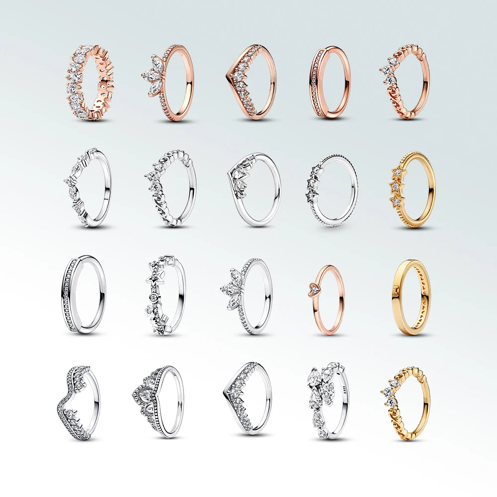 Anillo-de-corona-de-plata-de-ley-S925-para-mujer-joyer-a-de-bricolaje ...