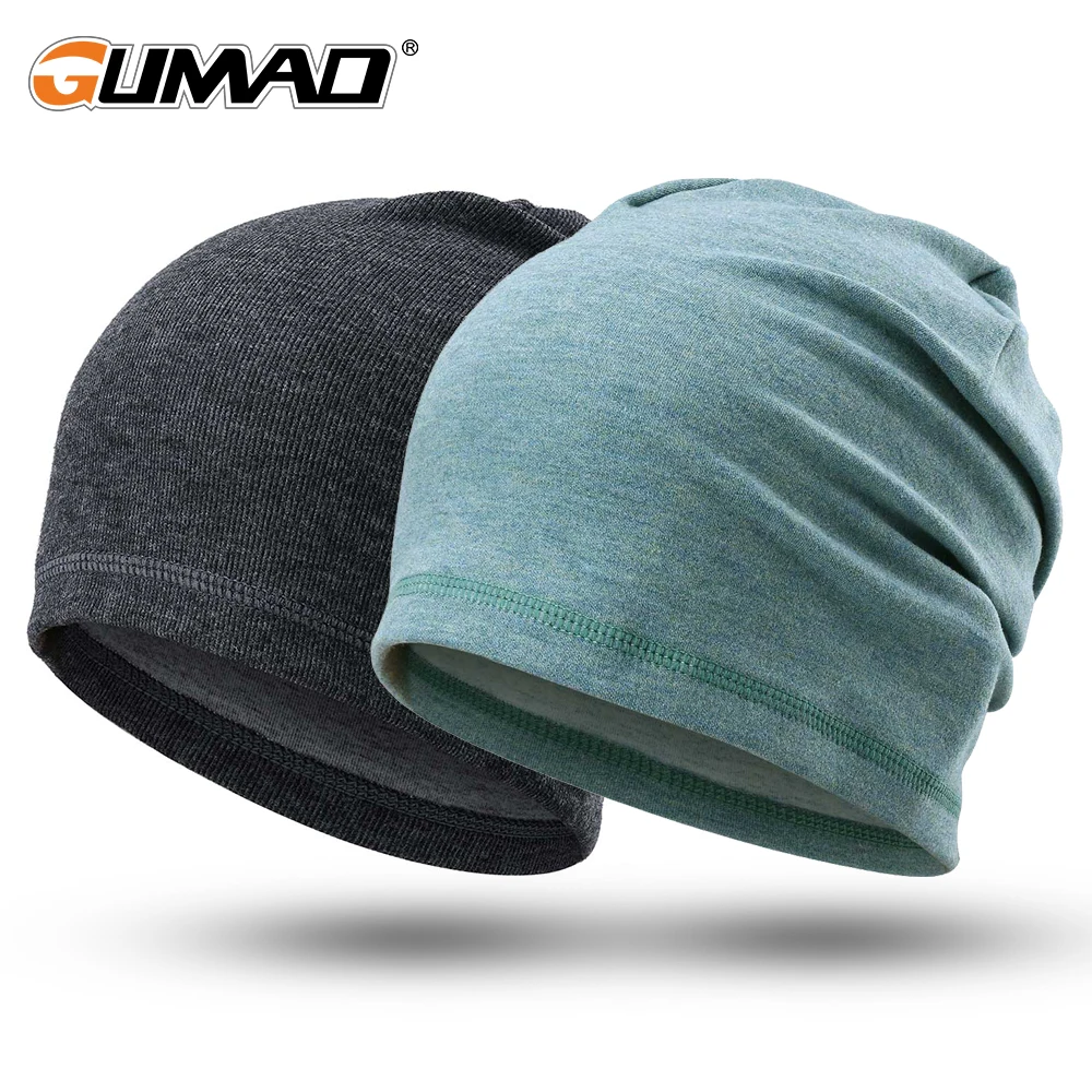 Winter Cycling Caps Thermal Running Hat Sport Black Hats Snowboard ...