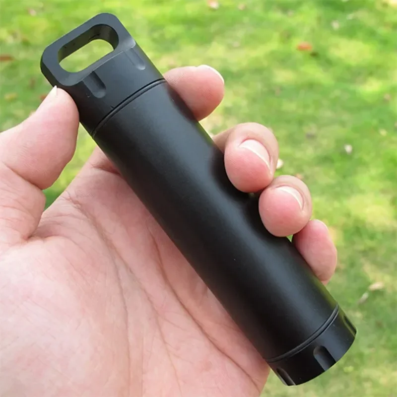 Outdoor-Portable-Waterproof-Capsule-Seal-Bottle-Aluminum-Alloy-Outdoor ...