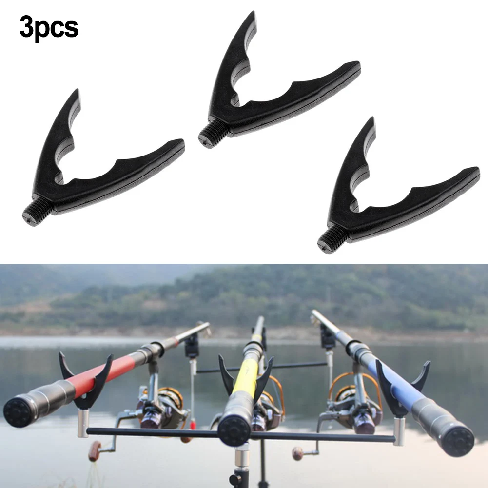 3-Pieces-Fishing-Rod-Holder-Head-V-Shaped-Fishing-Rod-Rest-Gripper-Pole ...