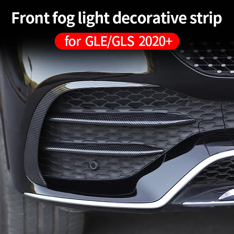 Front-Fog-Lamp-Strip-Air-Intake-Grille-Slats-Trim-Cover-For-Mercedes ...