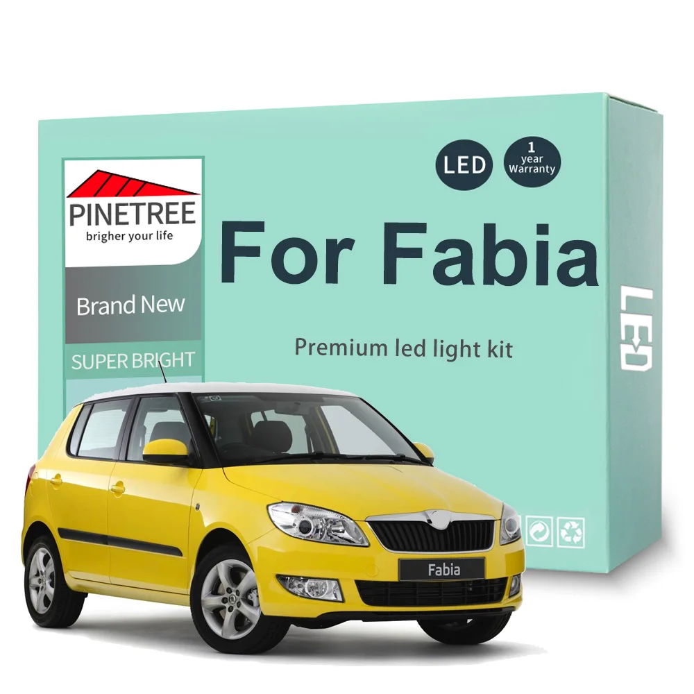 Kit-de-luz-Interior-Led-Canbus-para-Skoda-Fabia-MK1-MK2-MK3-1999-2015 ...