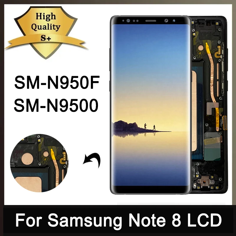 Note-8-Display-Screen-With-Frame-For-Samsung-Note8-N950F-N950U-N950W ...