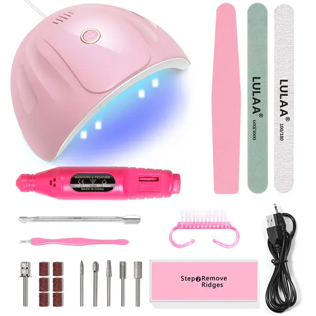 Manicure Set with Mini803 Nail Lamp Kit Nail Care Accessories Set ...