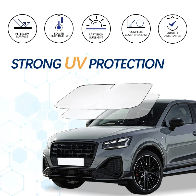 Windshield Sun Shade For Audi Q2 2018-2024 Sunshade Sun Visor Protector ...