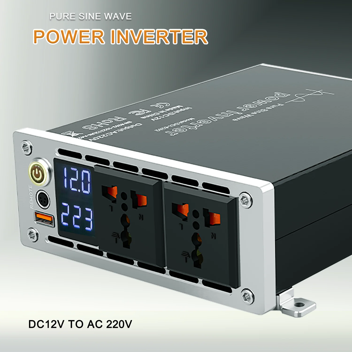 High-Reliability-Power-Inverter-12v-To-220V-Pure-Sine-Wave-DC-AC-Car ...