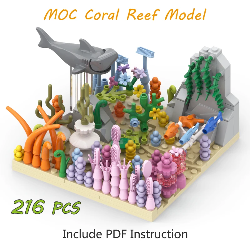 Ocean Reef Building Toy | Building Block Ocean | Kid Assembly Toys ...