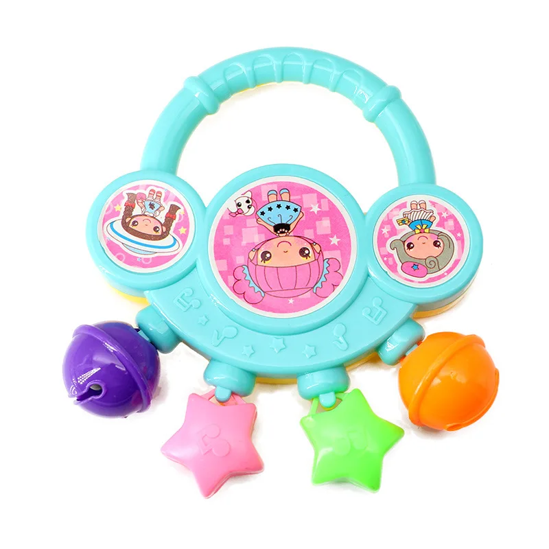 Kids Cartoon Baby Toy Hand Shake Crisp Ringing Bell Children's Early ...