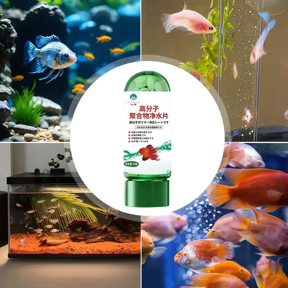 10 Bottles Effective Algae Repellent Agent Aquarium Quick Cleaning ...