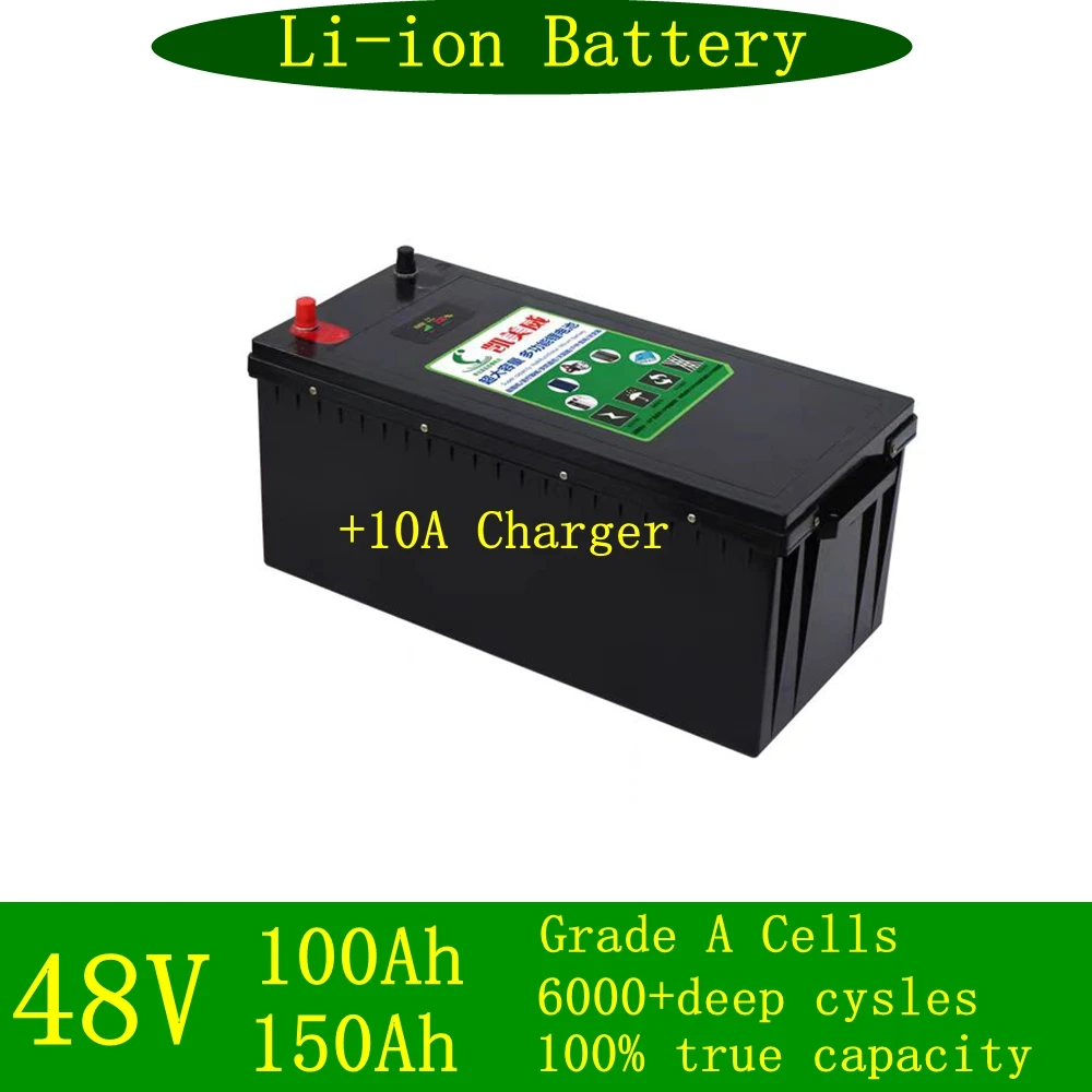48v 150AH li-ion Lithium Replace 48v 100Ah 5kwh 7kwh for Golf cart ...