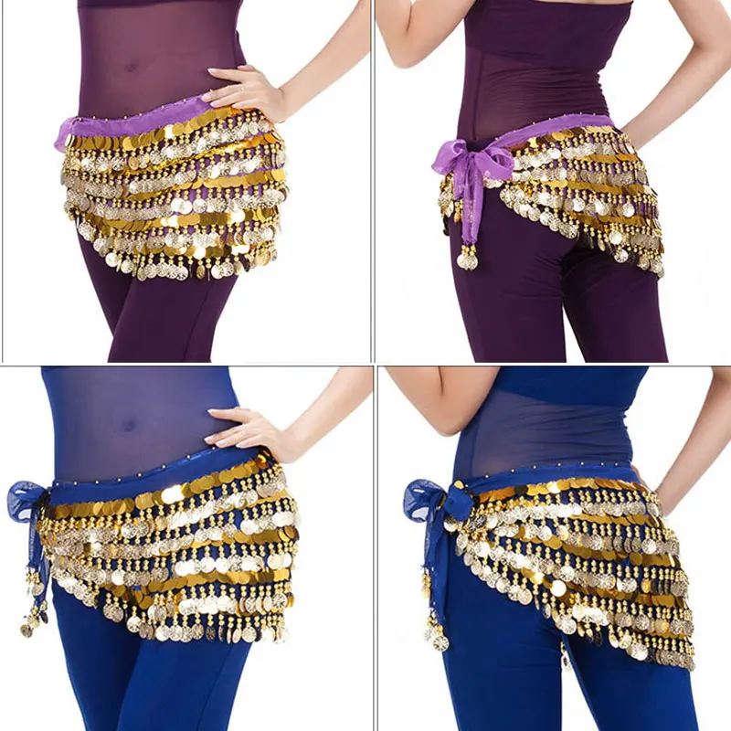 Belly Dance Freebily Women 2PCs Belly Dance Costumes Sequins Bra Tops ...