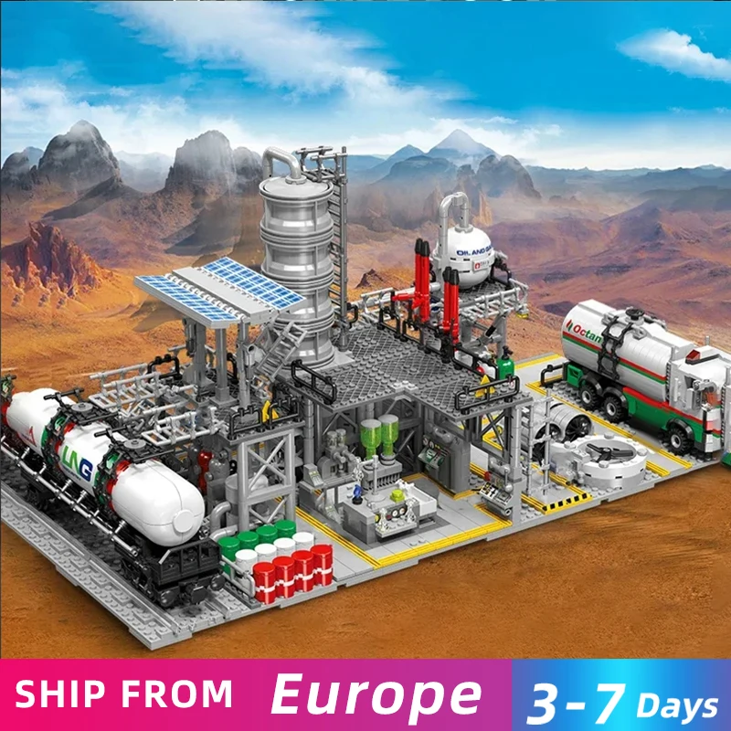 City Street View Building Blocks Natural Gas Storage Center Laboratory ...