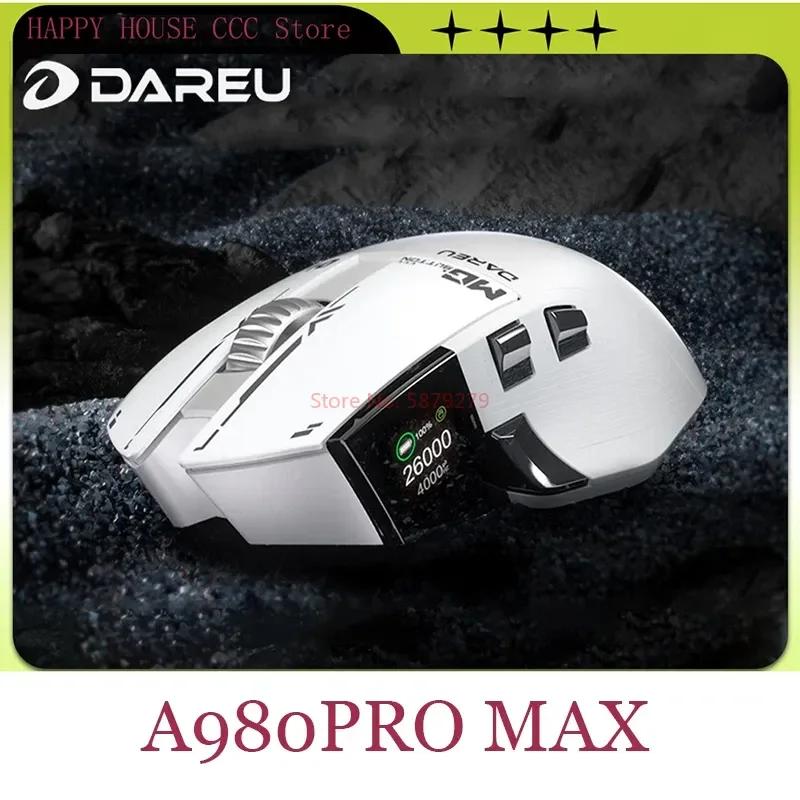 Dareu-A980Pro-Max-Wireless-Mouse-Nearlink-TFT-Screen-Three-Modes-PAW3395-Sensor-Low-Latency ...