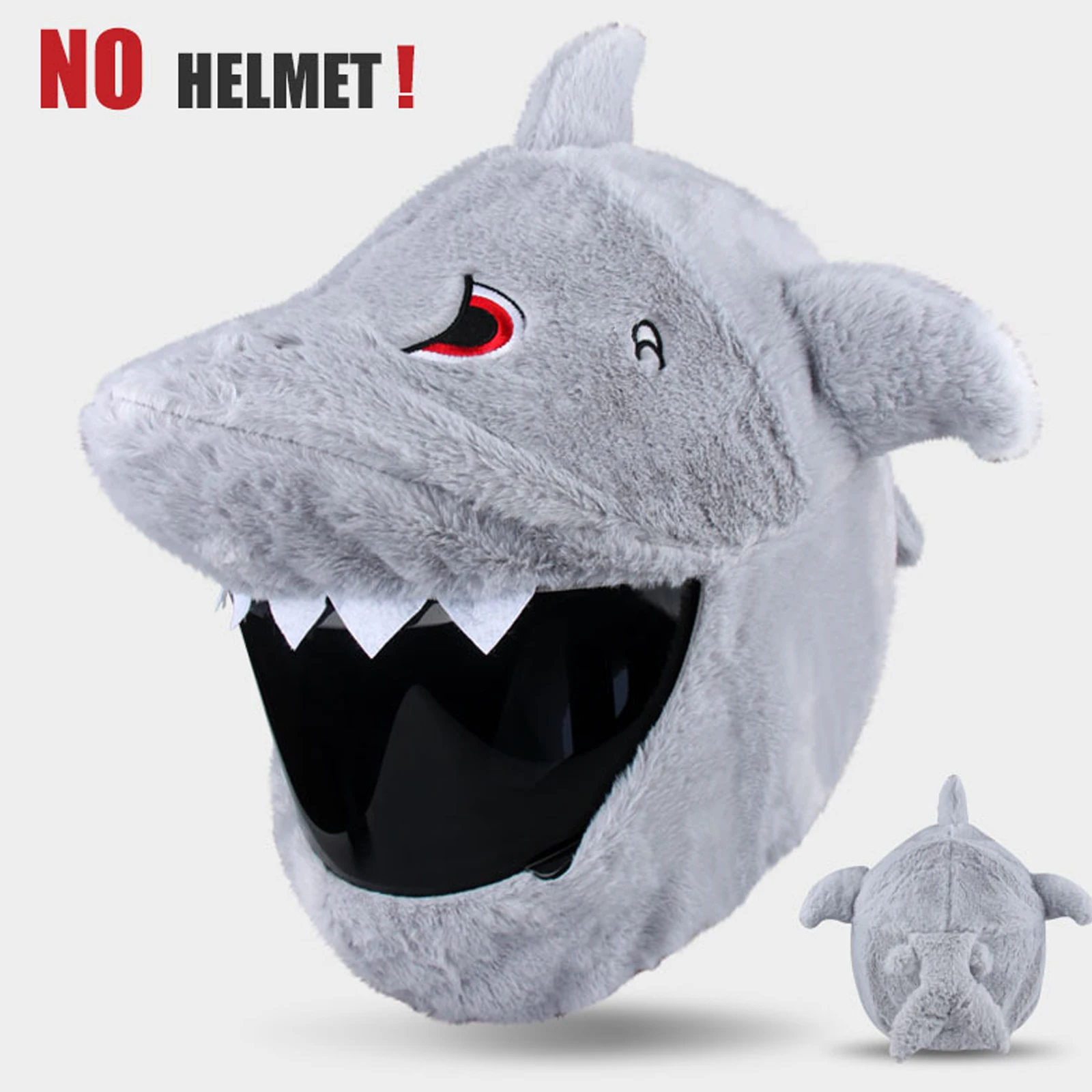 1-Pc-Shark-Motorcycle-Helmet-Covers-Funny-Cartoon-Plush-Helmet ...